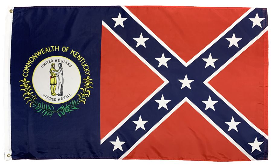 Rebel Kentucky Battle Flag 3×5 – Printed - I AmEricas Flags