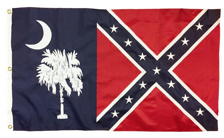 Rebel South Carolina Palmetto Battle Flag 3×5 Sewn Nylon - I AmEricas Flags