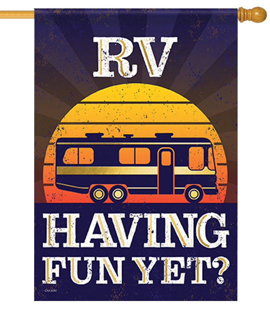 RV Having Fun House Flag - I AmEricas Flags