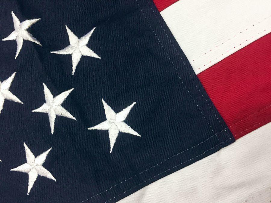 Sewn Cotton 3×5 American Flag with Gold Fringe - I AmEricas Flags
