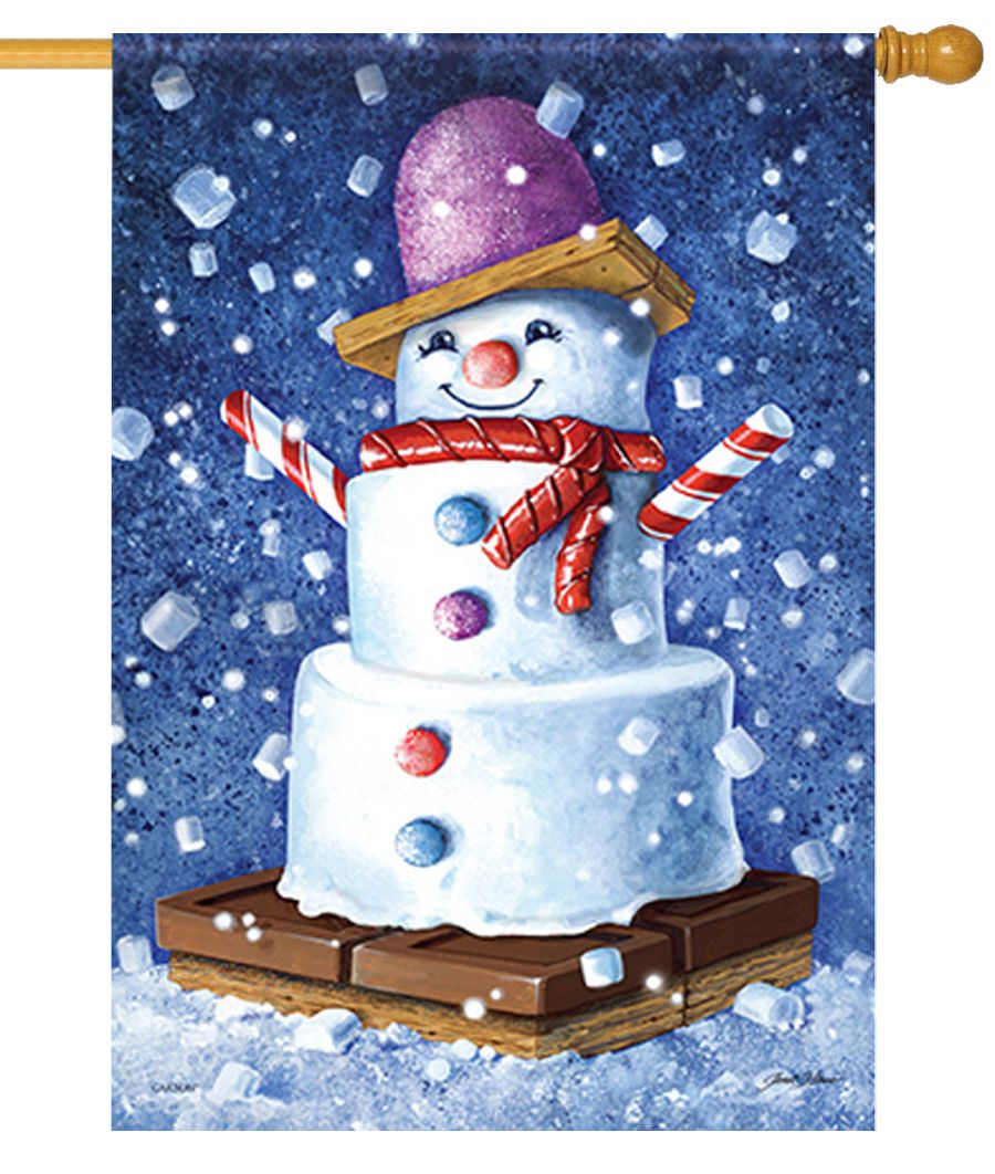 S’more Snow Please House Flag - I AmEricas Flags