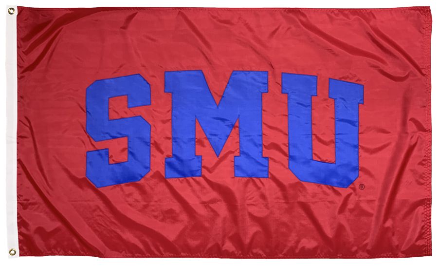 SMU Arched Logo 3×5 Applique Flag – Red - I AmEricas Flags