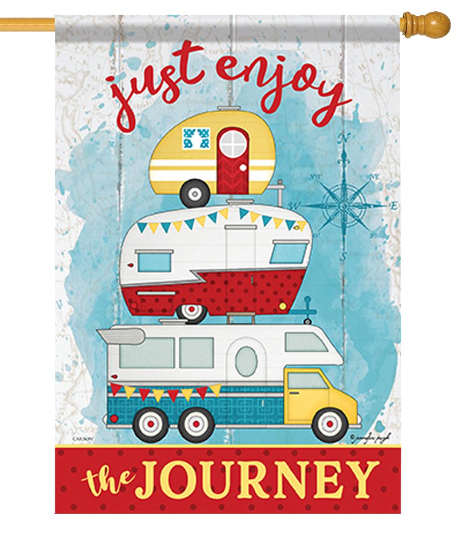 Stacked Campers House Flag - I AmEricas Flags