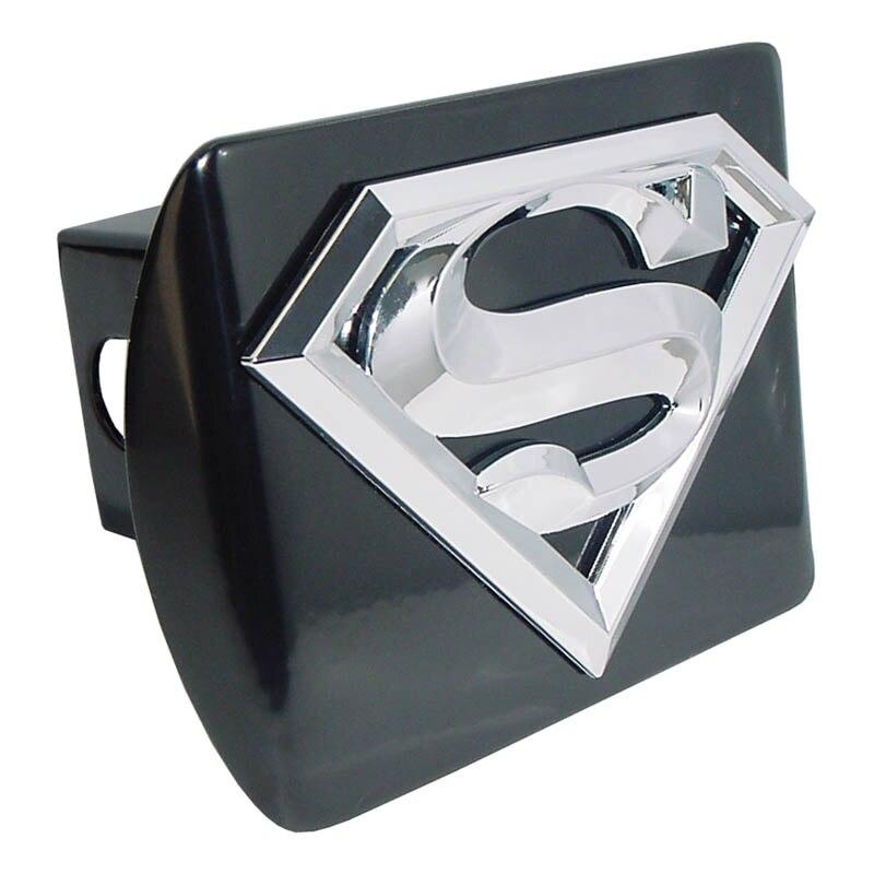 Superman 3D Black Hitch Cover - I AmEricas Flags