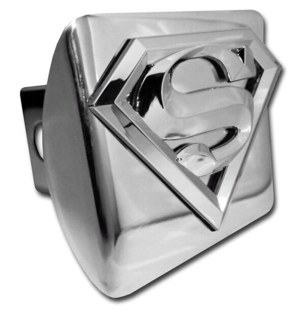 Superman 3D Shiny Chrome Hitch Cover - I AmEricas Flags