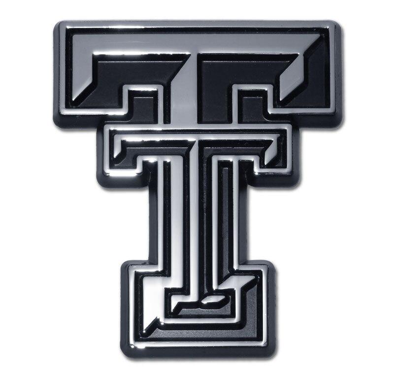 Texas Tech University Double T Chrome Car Emblem - I AmEricas Flags