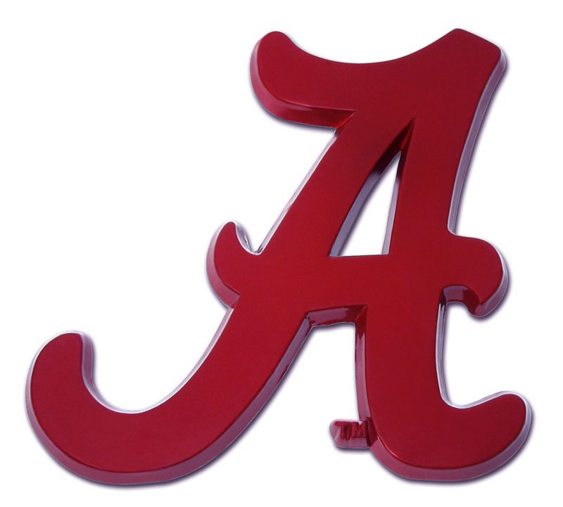 University of Alabama A Crimson Car Emblem - I AmEricas Flags