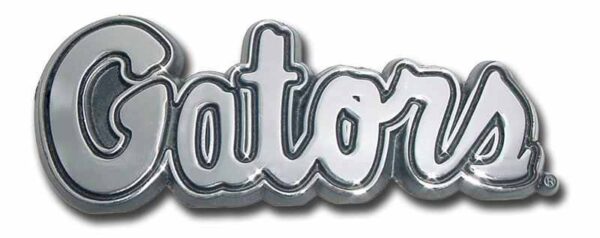 University of Florida Gators Script Chrome Car Emblem - I AmEricas Flags