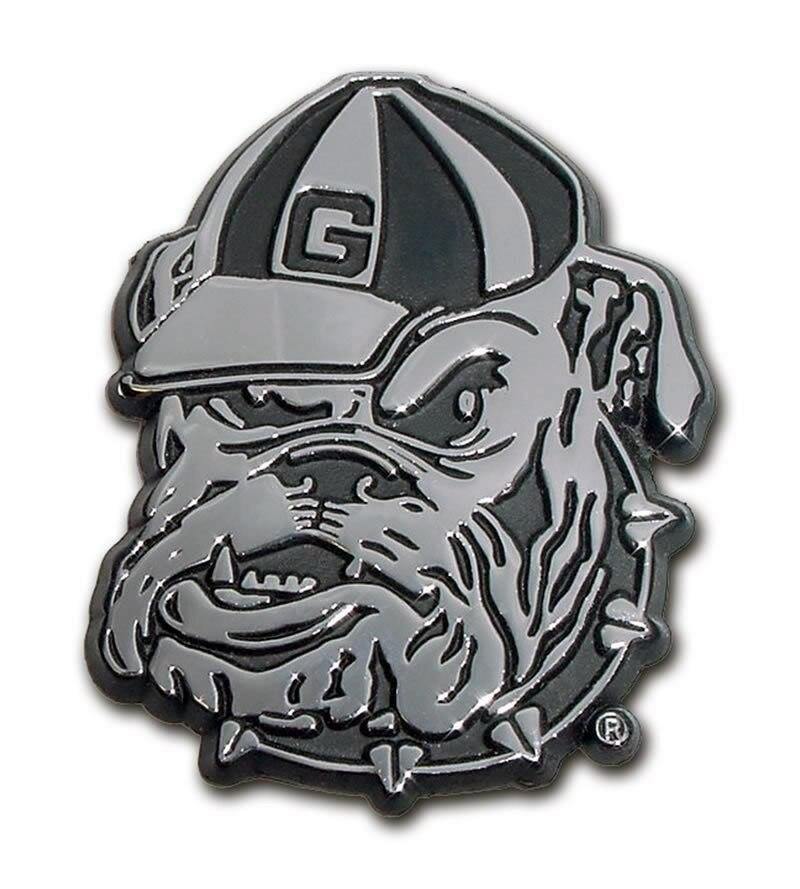 University of Georgia Bulldog Chrome Car Emblem - I AmEricas Flags