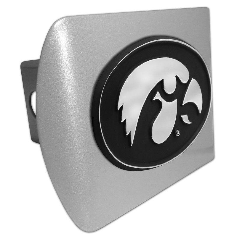 University of Iowa Hawkeyes Brushed Chrome Hitch Cover - I AmEricas Flags