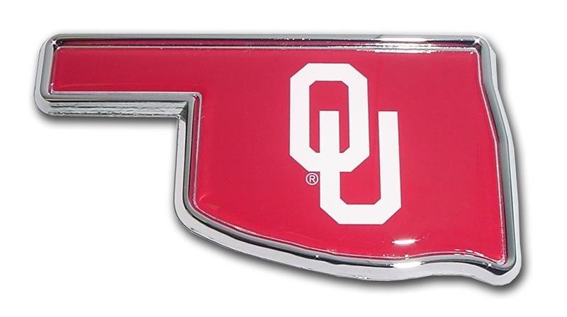 University of Oklahoma OU Color Car Emblem - I AmEricas Flags