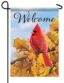 Welcome Fall Cardinal House Flag - I AmEricas Flags