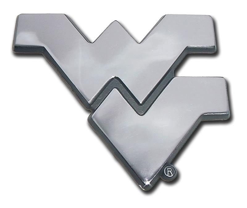 West Virginia University Navy Chrome and Color Car Emblem - I AmEricas ...
