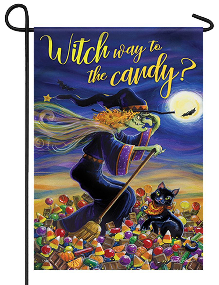 Witch Way Garden Flag - I AmEricas Flags