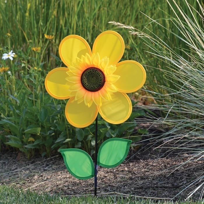 Yellow Sunflower Wind Spinner - I AmEricas Flags