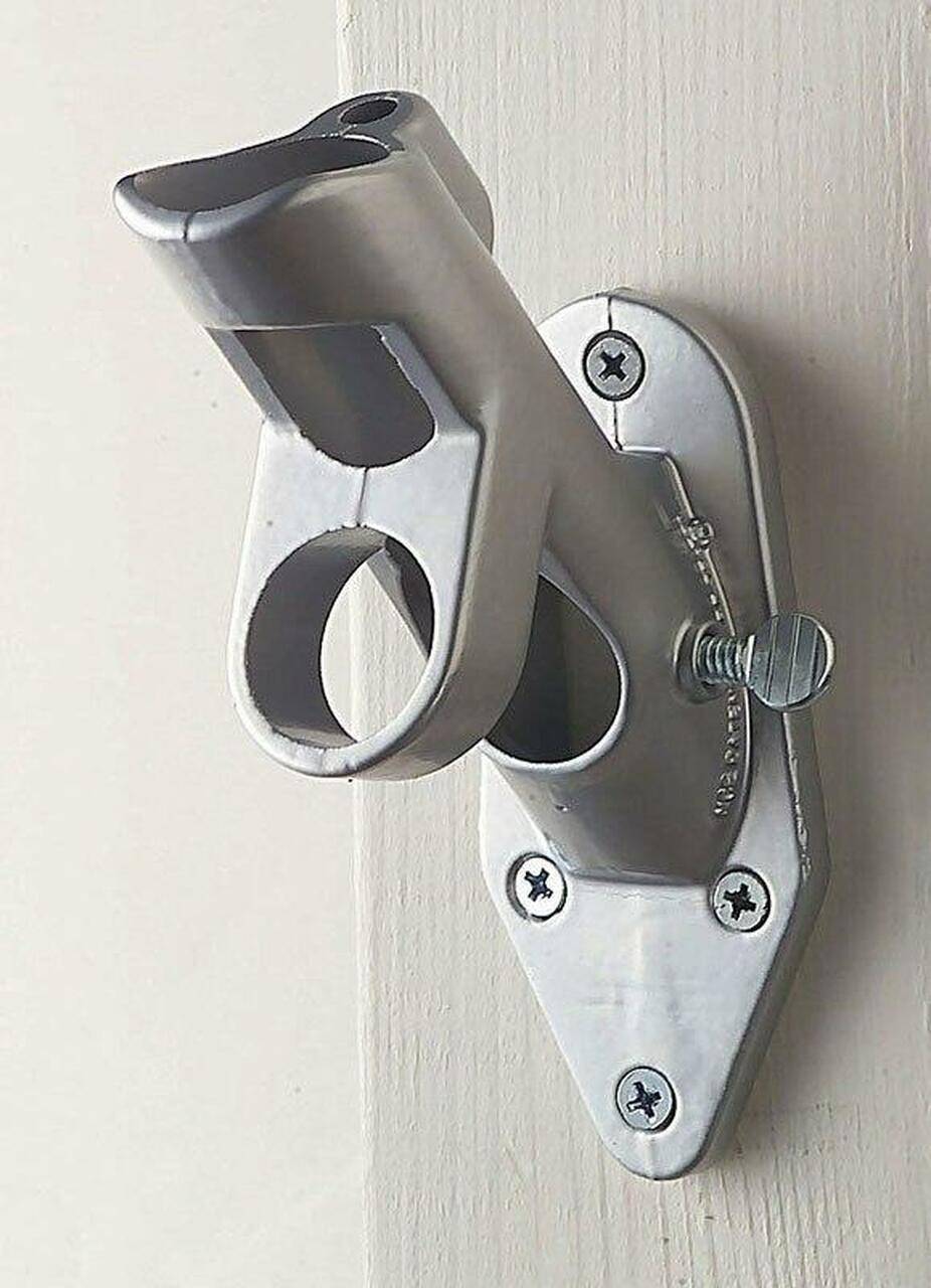 Dual Position 1 Inch Aluminum Bracket Silver - I AmEricas Flags