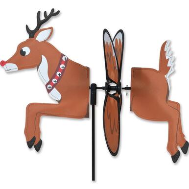 Reindeer Flying Petite Wind Spinner - I AmEricas Flags