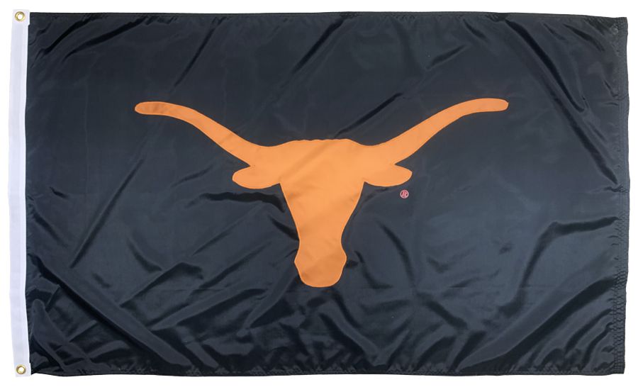 Texas Longhorns Black 3×5 Applique Flag - I AmEricas Flags