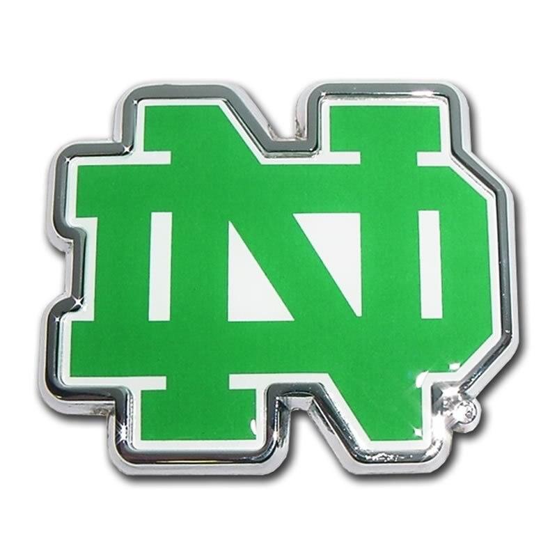 University of Notre Dame ND Chrome Car Emblem - I AmEricas Flags