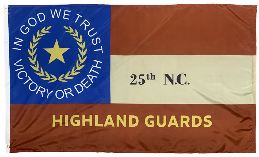 25th North Carolina Infantry Highland Guards 3×5 Flag - I AmEricas Flags