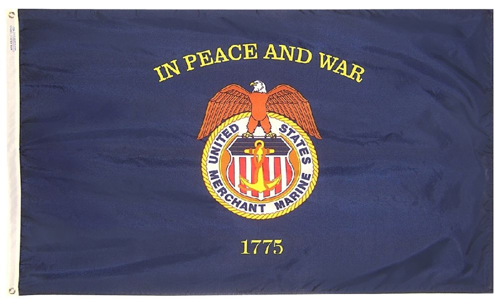 Merchant Marine 3×5 Nylon Flag – Made in the USA - I AmEricas Flags