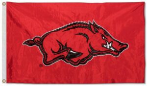 Arkansas Razorbacks Embellished Applique House Flag - I AmEricas Flags