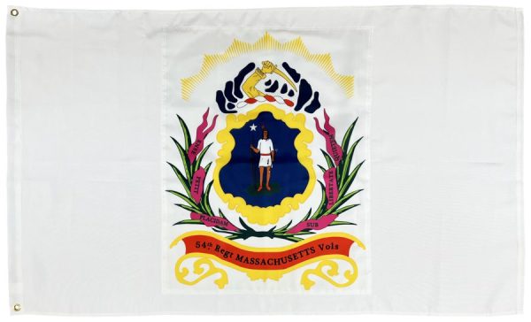 54th Massachusetts Regiment Colored Troops Flag 3×5 2-Ply Polyester - I ...