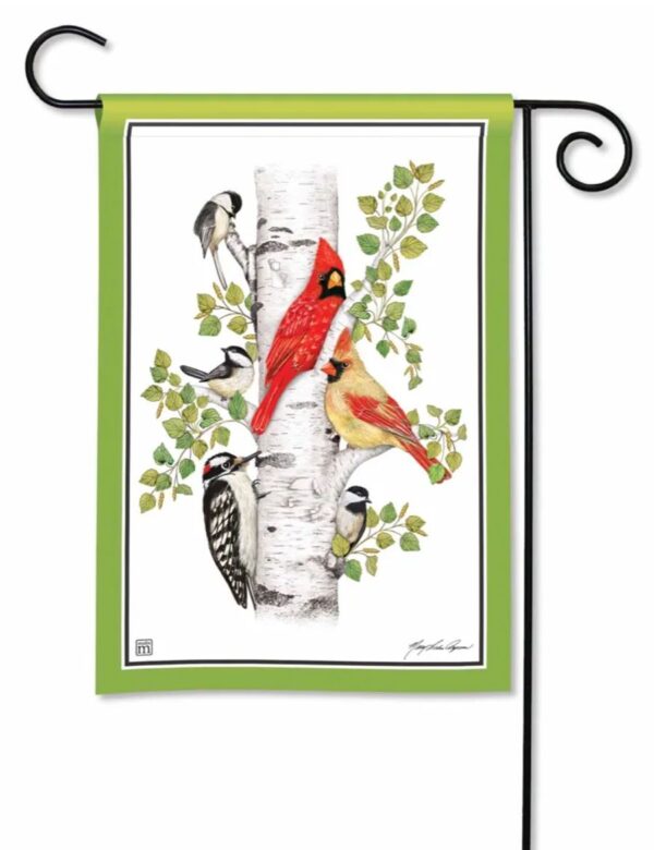 Birch Birds Garden Flag - I AmEricas Flags