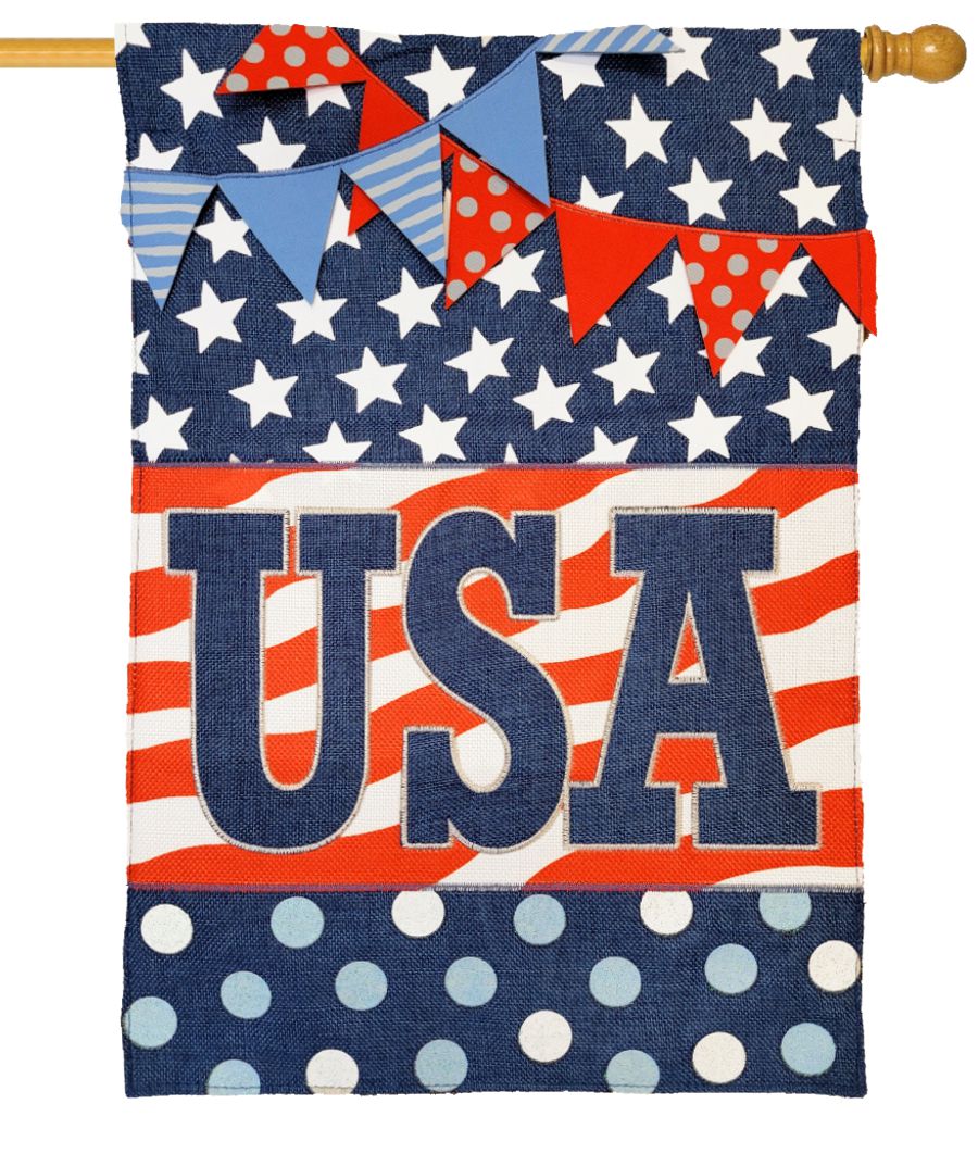 4th of July House Flags - I AmEricas Flags