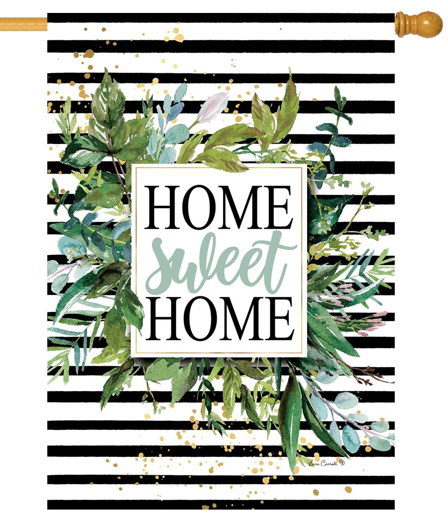 Striped Greens House Flag - I AmEricas Flags