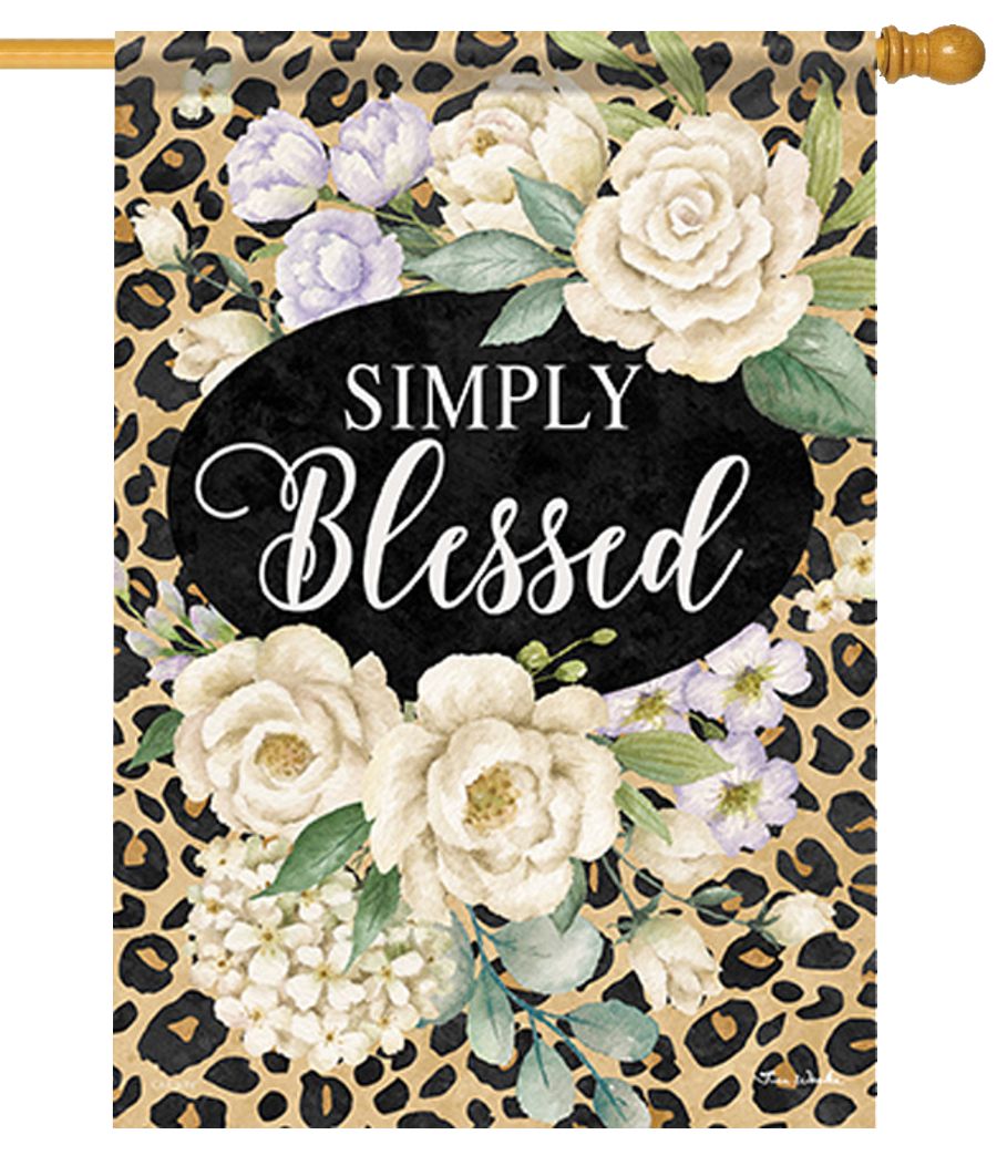 Blessed Leopard House Flag - I AmEricas Flags