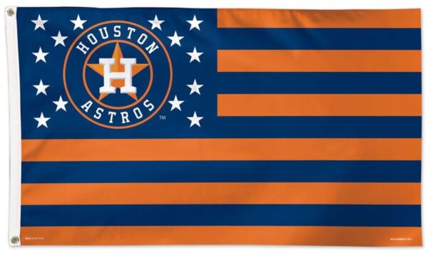 Houston Astros Stars and Stripes Deluxe 3×5 Flag - I AmEricas Flags