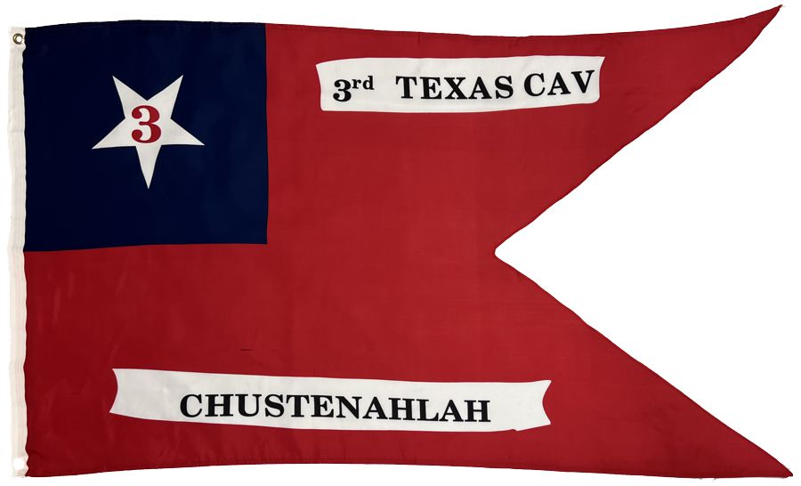 3rd Texas Cavalry Regiment 3×5 Guidon Flag - I AmEricas Flags