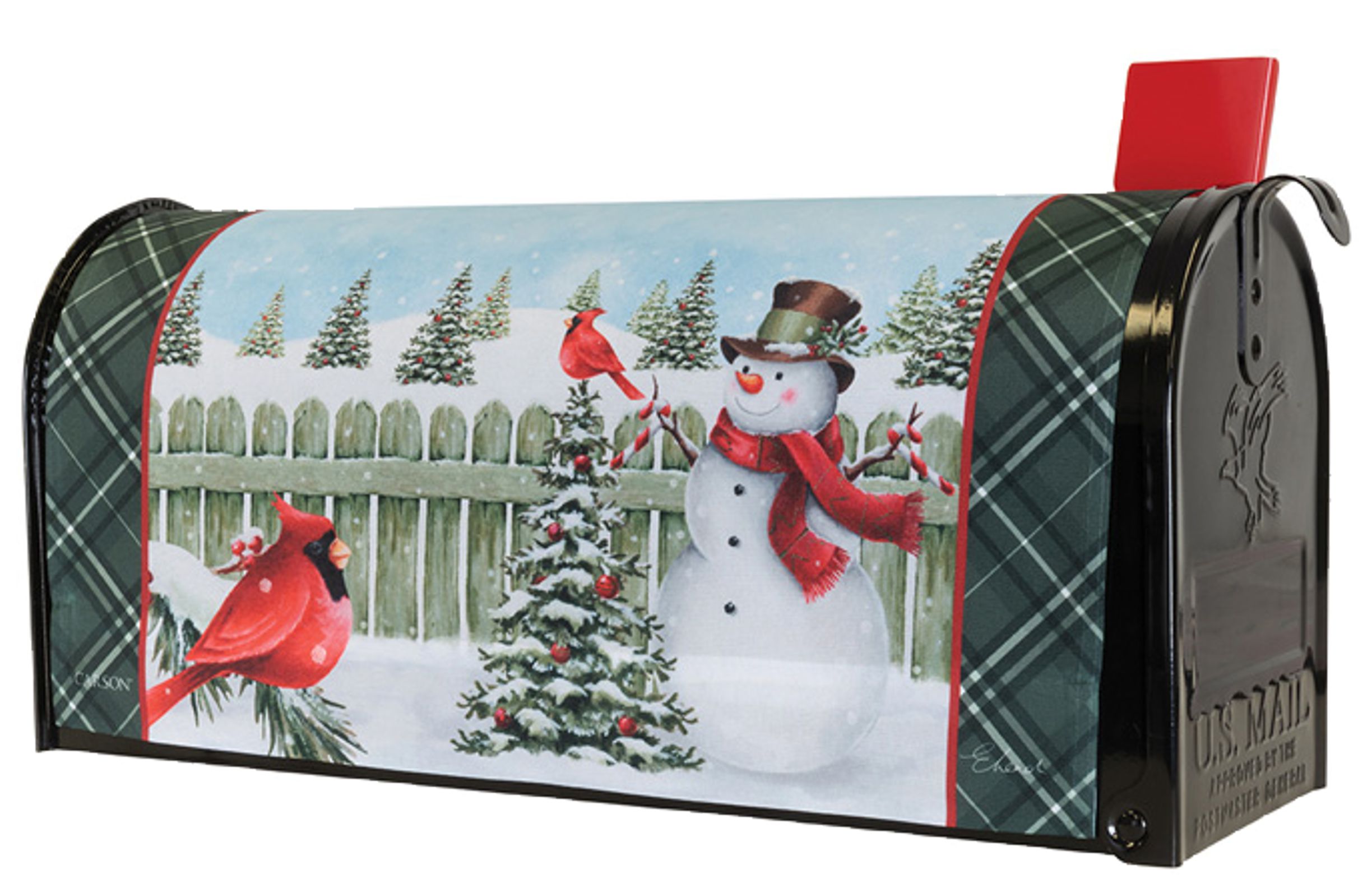 Snowy Friends Nylon Mailbox Cover - I AmEricas Flags