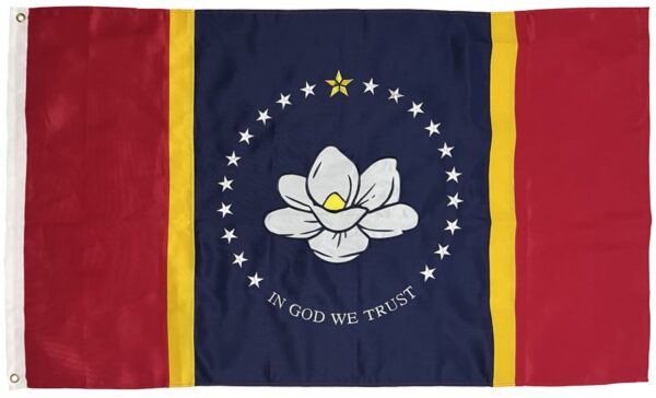 Mississippi New State Flag 3×5 2-Ply Polyester - I AmEricas Flags