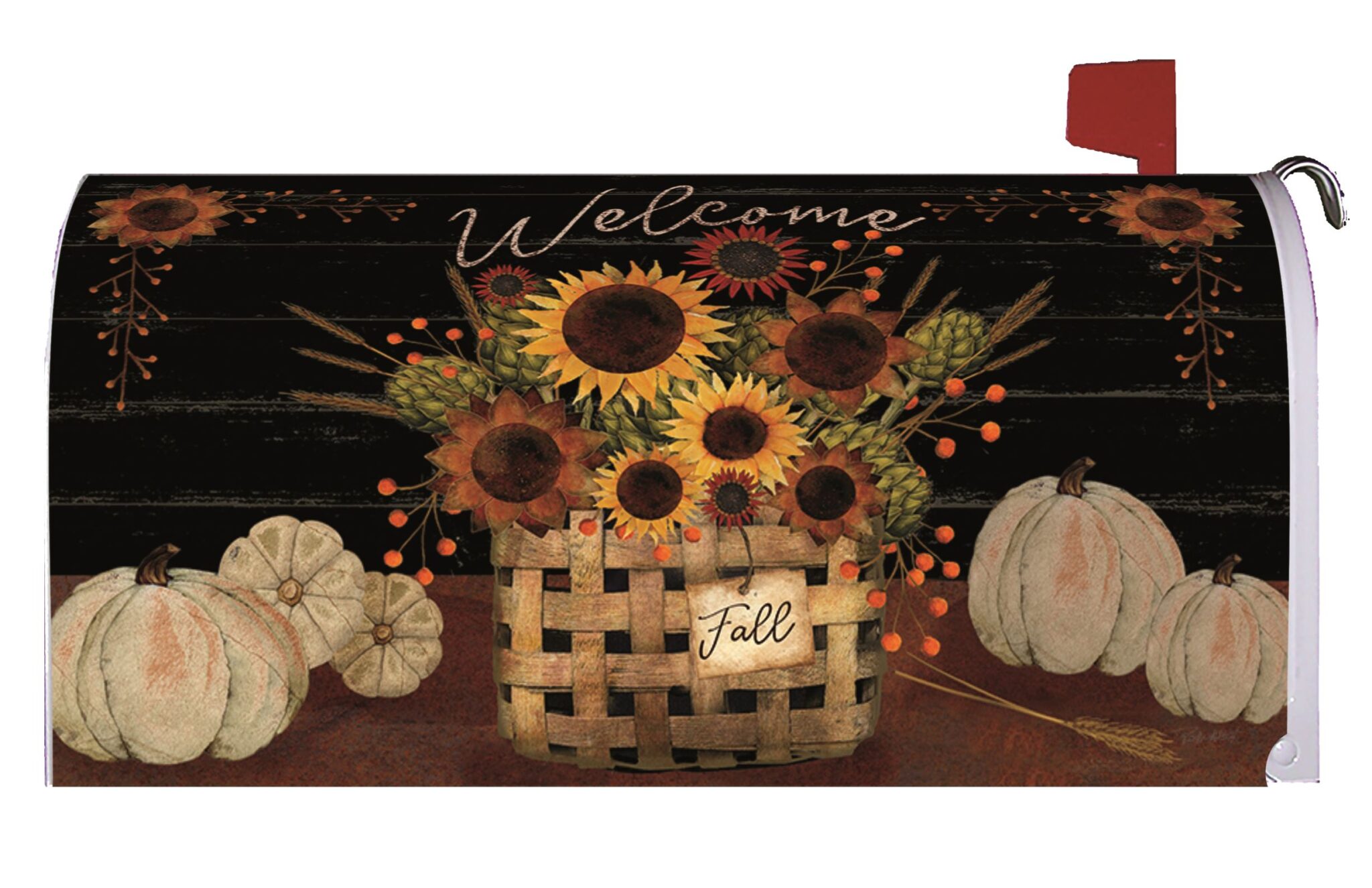 Primitive Sunflowers Mailbox Cover - I AmEricas Flags