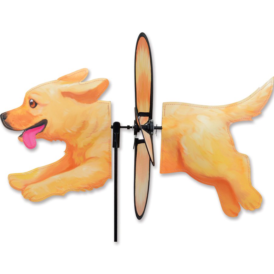 Golden Retriever Petite Wind Spinner - I AmEricas Flags