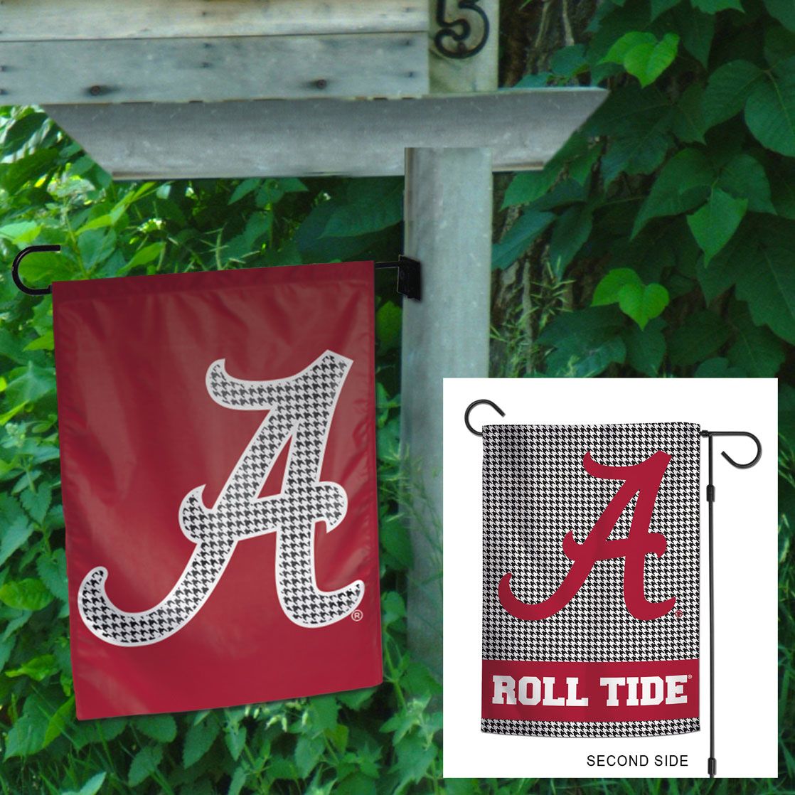 University of Alabama Houndstooth 2 Sided Garden Flag - I AmEricas Flags