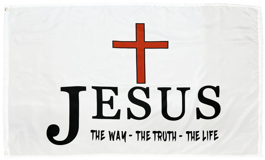 Jesus the Way the Truth 3×5 Flag - I AmEricas Flags
