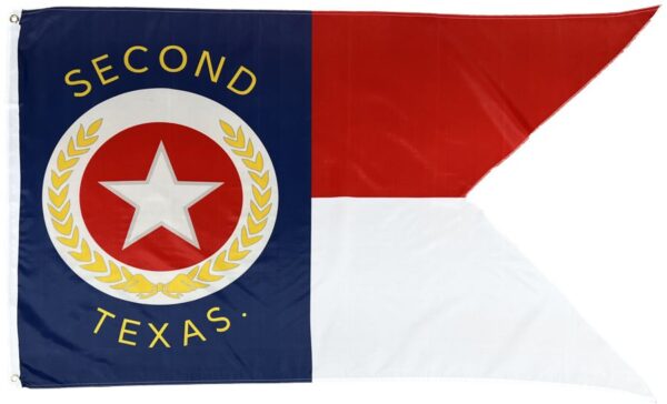 2nd Texas Infantry Regiment 3×5 Guidon Flag - I AmEricas Flags