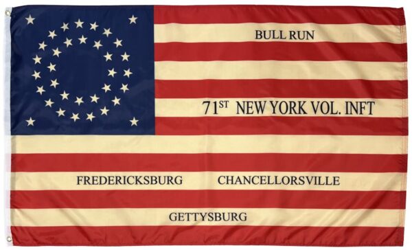 71st New York Volunteer Infantry Regiment Commemorative 3×5 Flag - I ...