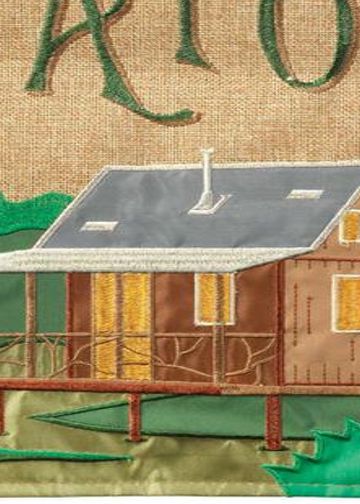 Burlap Life is Better Double Applique House Flag - I AmEricas Flags