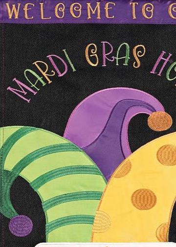 Crazy Legs Jester Hat Double Applique Garden Flag - I AmEricas Flags