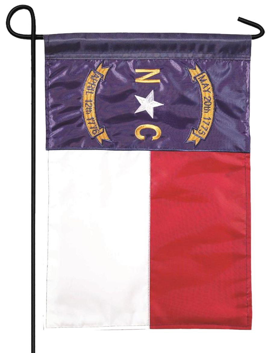 North Carolina Double Applique Garden Flag - I AmEricas Flags