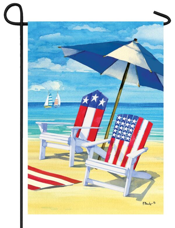 Patriotic Beach Garden Flag - I AmEricas Flags