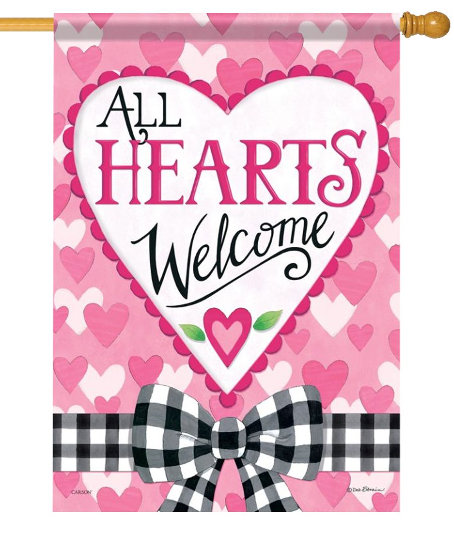 All Hearts Welcome House Flag - I AmEricas Flags