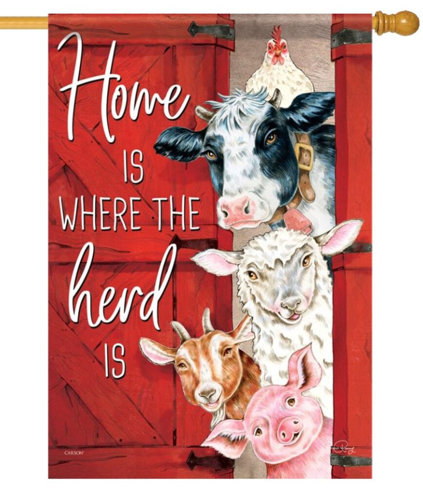 Barnyard Friends House Flag - I AmEricas Flags