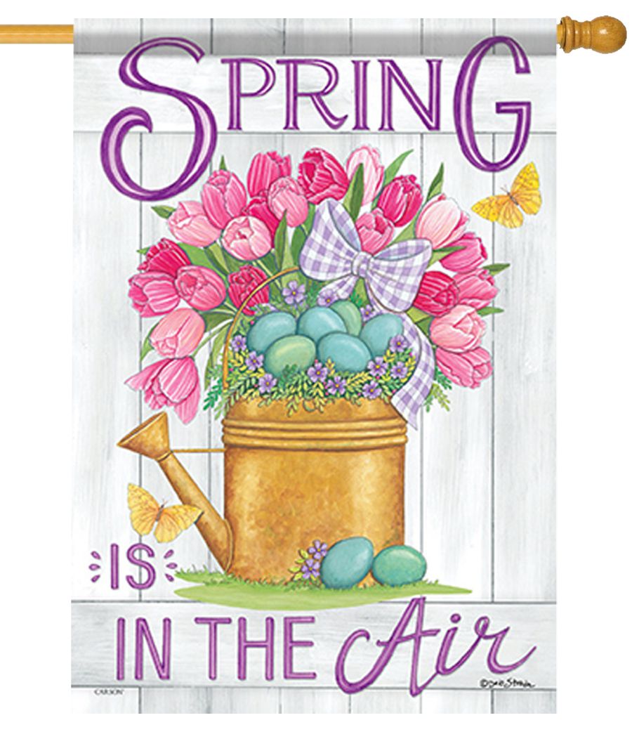 Easter Watering Can House Flag - I AmEricas Flags