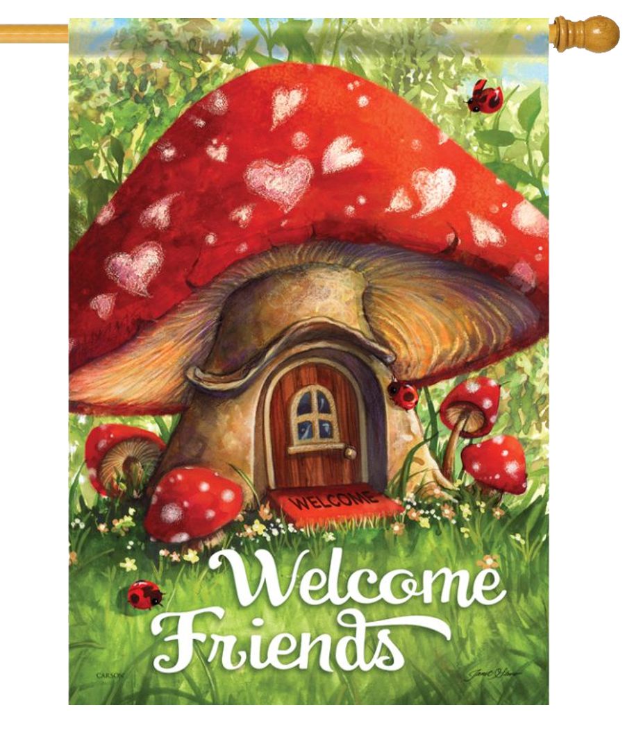 Mushroom Home House Flag - I AmEricas Flags