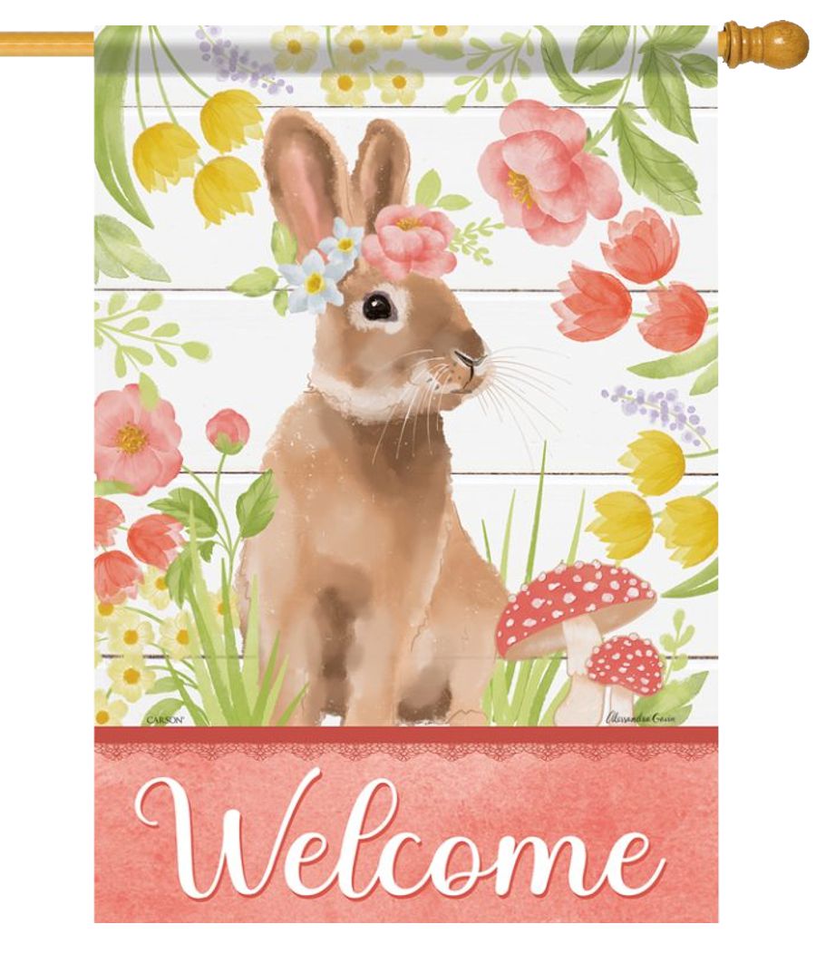 Sweet Bunny House Flag - I AmEricas Flags